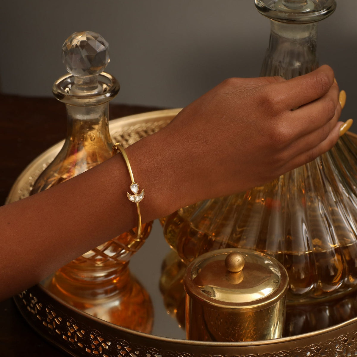 Buy Naitee Moissanite Silver Bracelet | Paksha - Paksha India