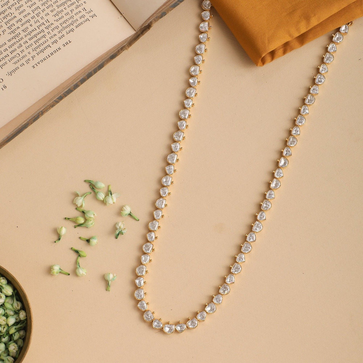 Explore Bama Moissanite Gold Plated Silver Chain Necklace Online ...