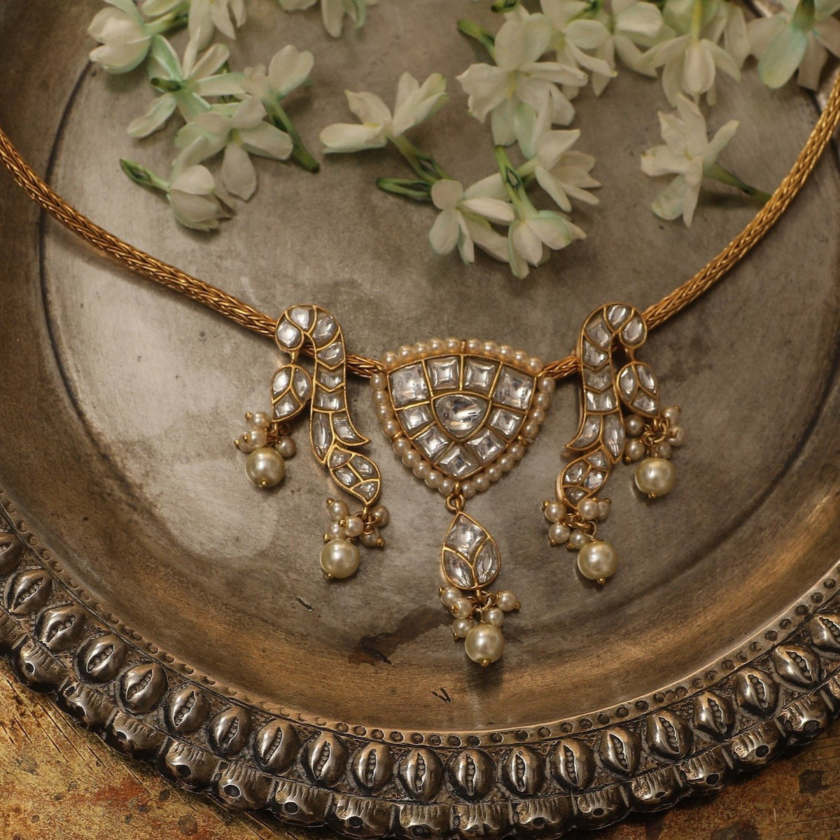 Buy Maruka Mayur Silver Pendant Necklace | Paksha - Paksha India